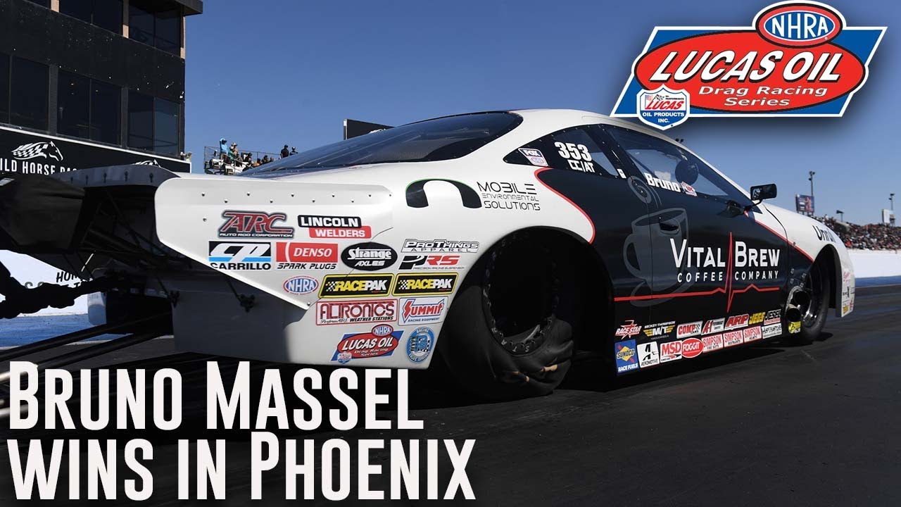 Bruno Massel wins Comp Eliminator at NHRA Arizona Nationals - YouTube