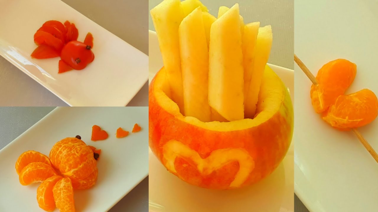 Fruit Cutting and Carving Tricks | Fruit Decoration Ideas | Creative ...
