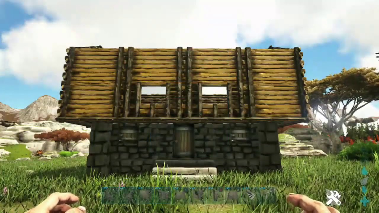ARK Medieval Town House How To Build - YouTube