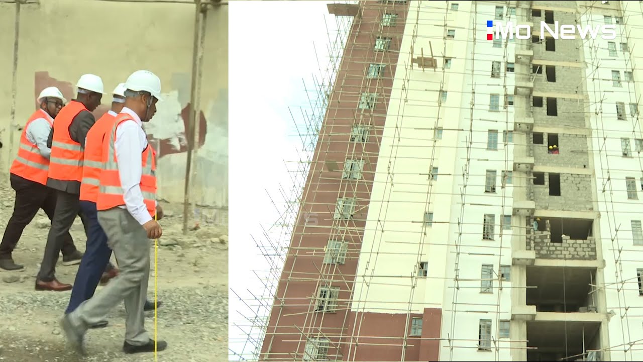 President Ruto Inspects Affordable housing project in Mukuru Met Social Housing Project in ...
