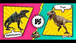 Giganotosaurus vs Tyrannosaurus Rex battle royal . Jura... | Doovi