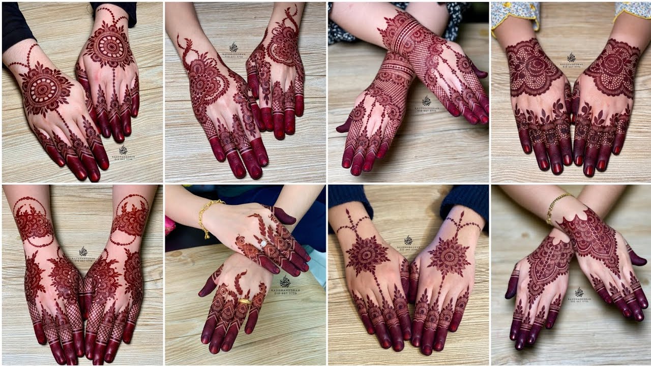 Top 50+New Styles Red Mehndi Designs 2023/সহজ ও সুন্দর আকর্ষণীয় নতুন ...