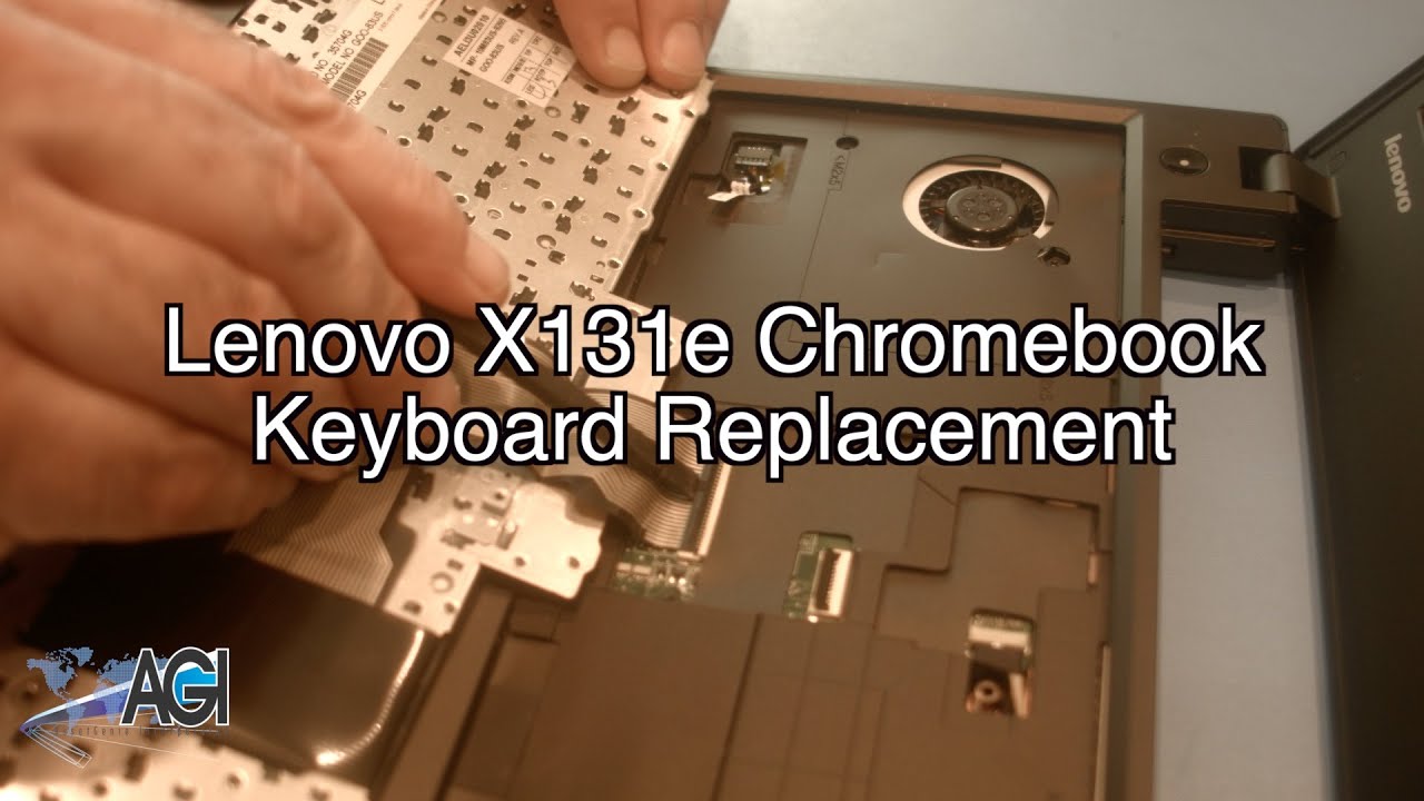 Lenovo ThinkPad X131e Chromebook Keyboard Replacement - YouTube