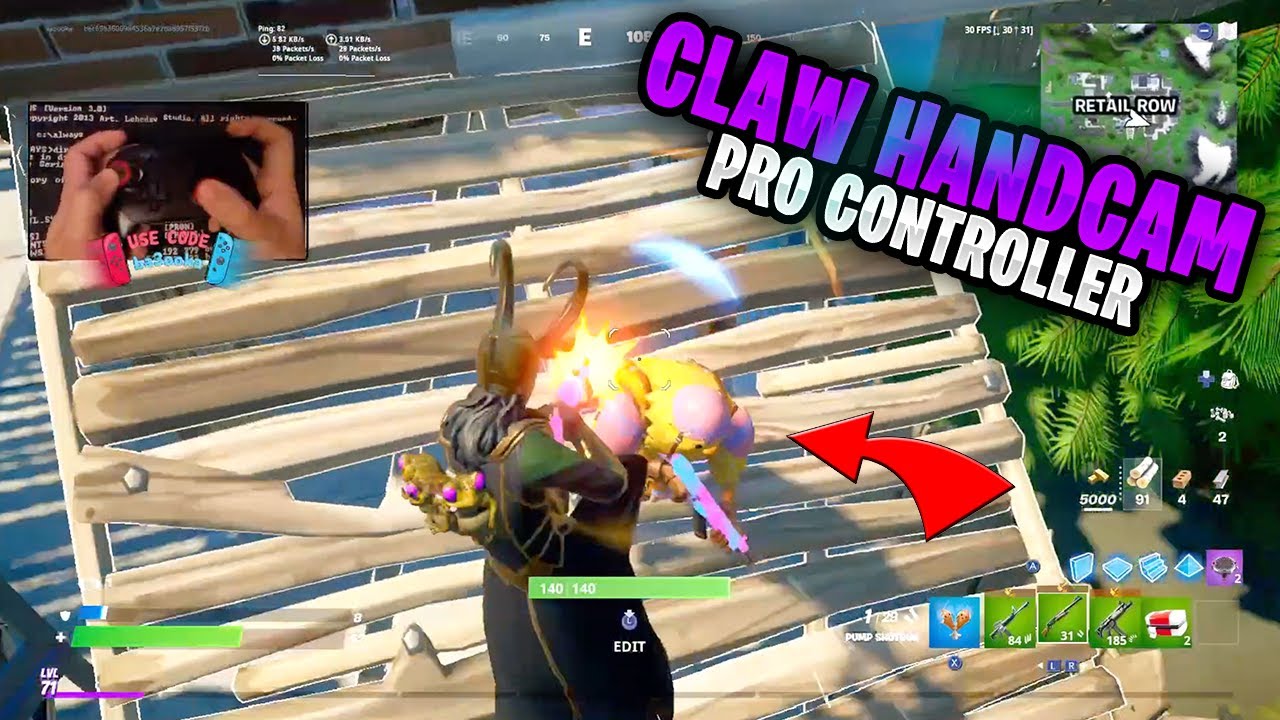 Fortnite on the Nintendo Switch Pro Controller #419 - YouTube