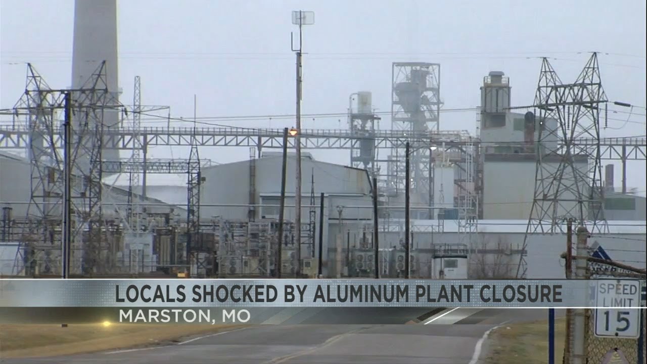 Locals shocked by aluminum plant closure in Marston, Missouri - YouTube