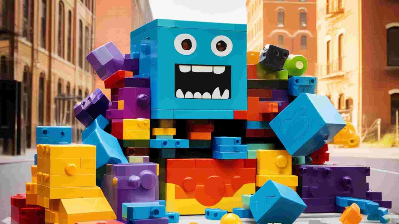 Monster made by Building Blocks | बिल्डिंग ब्लॉक्स द्वारा बनाया गया ...
