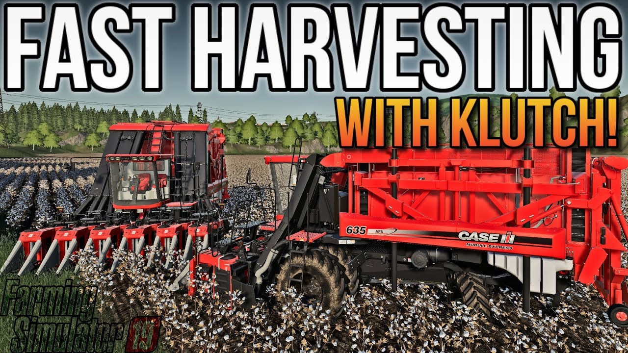 🔴 LIVE: FASTEST COTTON HARVEST EVER w/Klutch Simulations! | Old Stream ...