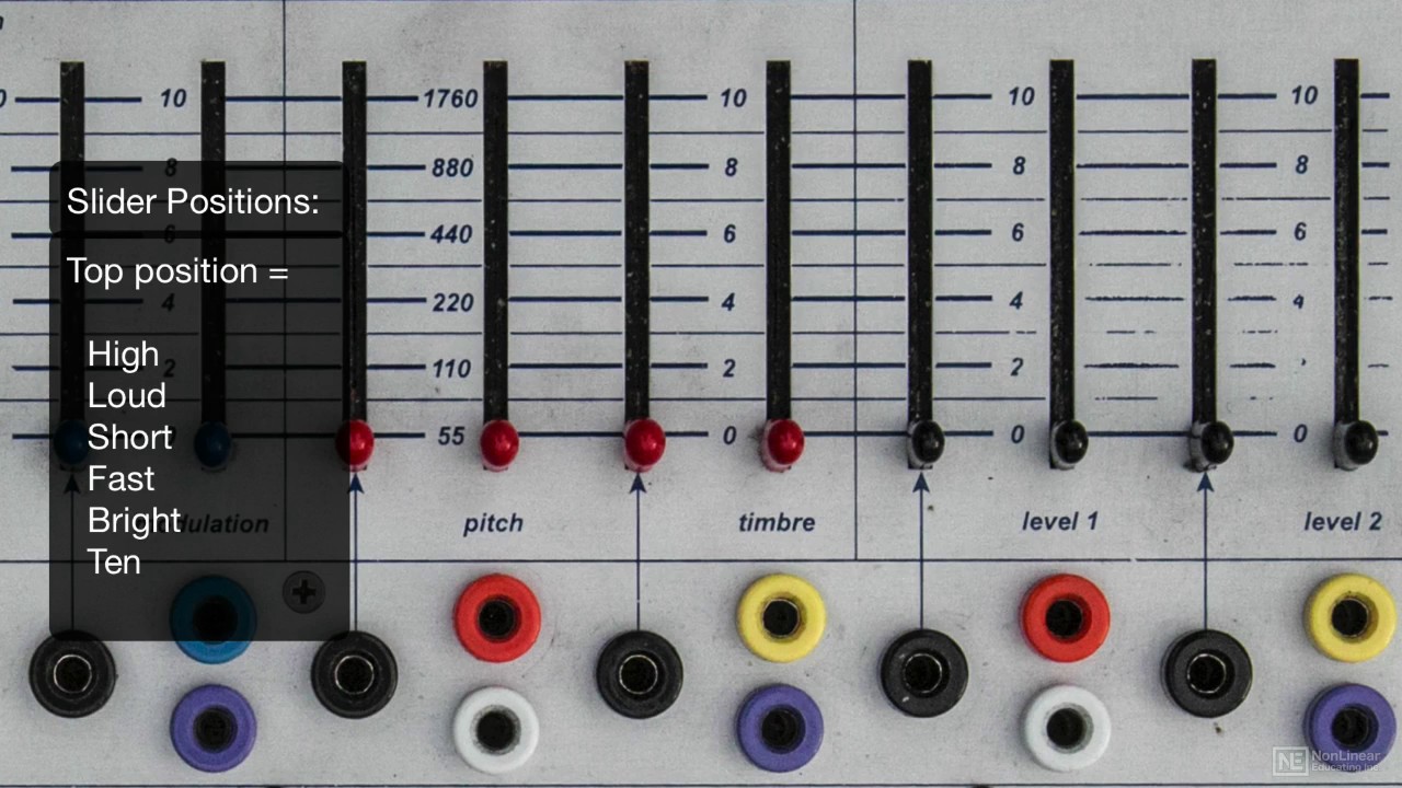 Buchla 102: Buchla 102 - The Easel Explored - 3. Sliders Switches and ...