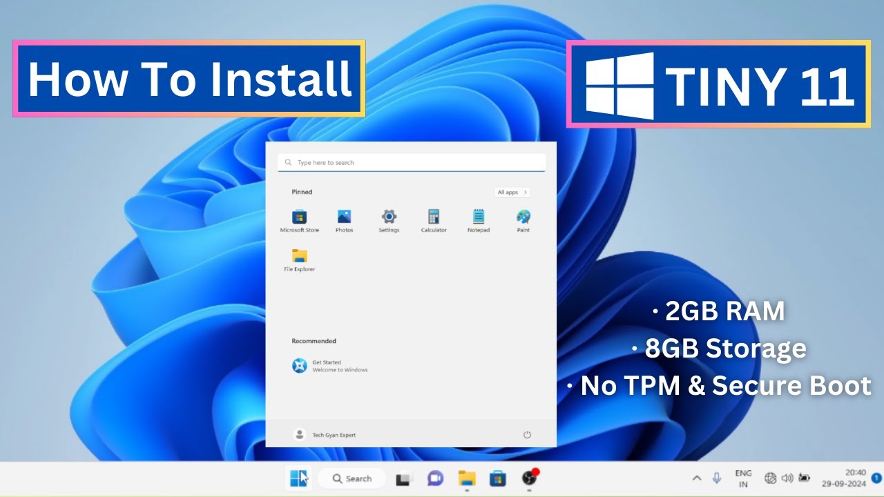 Tiny 11 - How to install Tiny 11 || Windows 11 lite download and ...