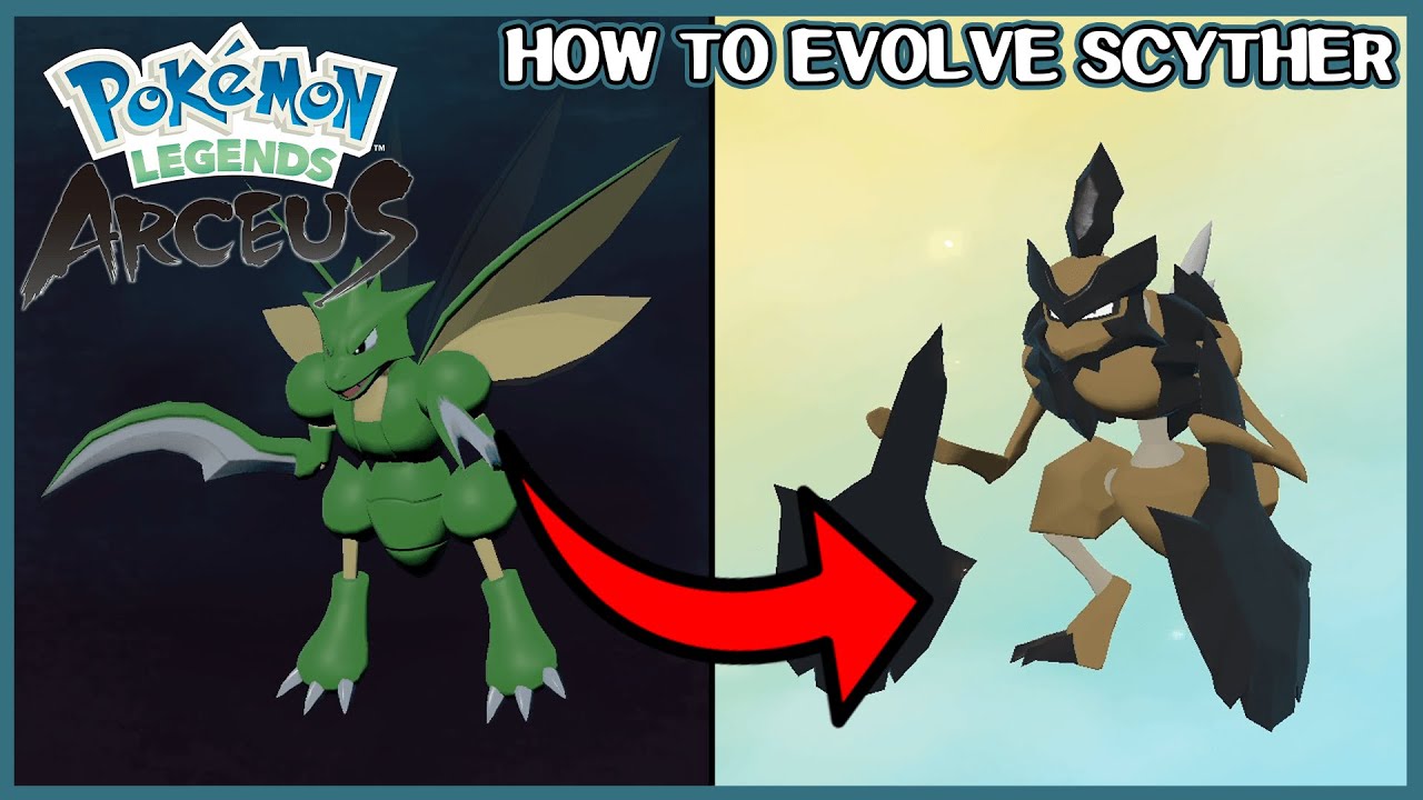 How to evolve Scyther into Kleavor in Pokemon Legends Arceus - YouTube