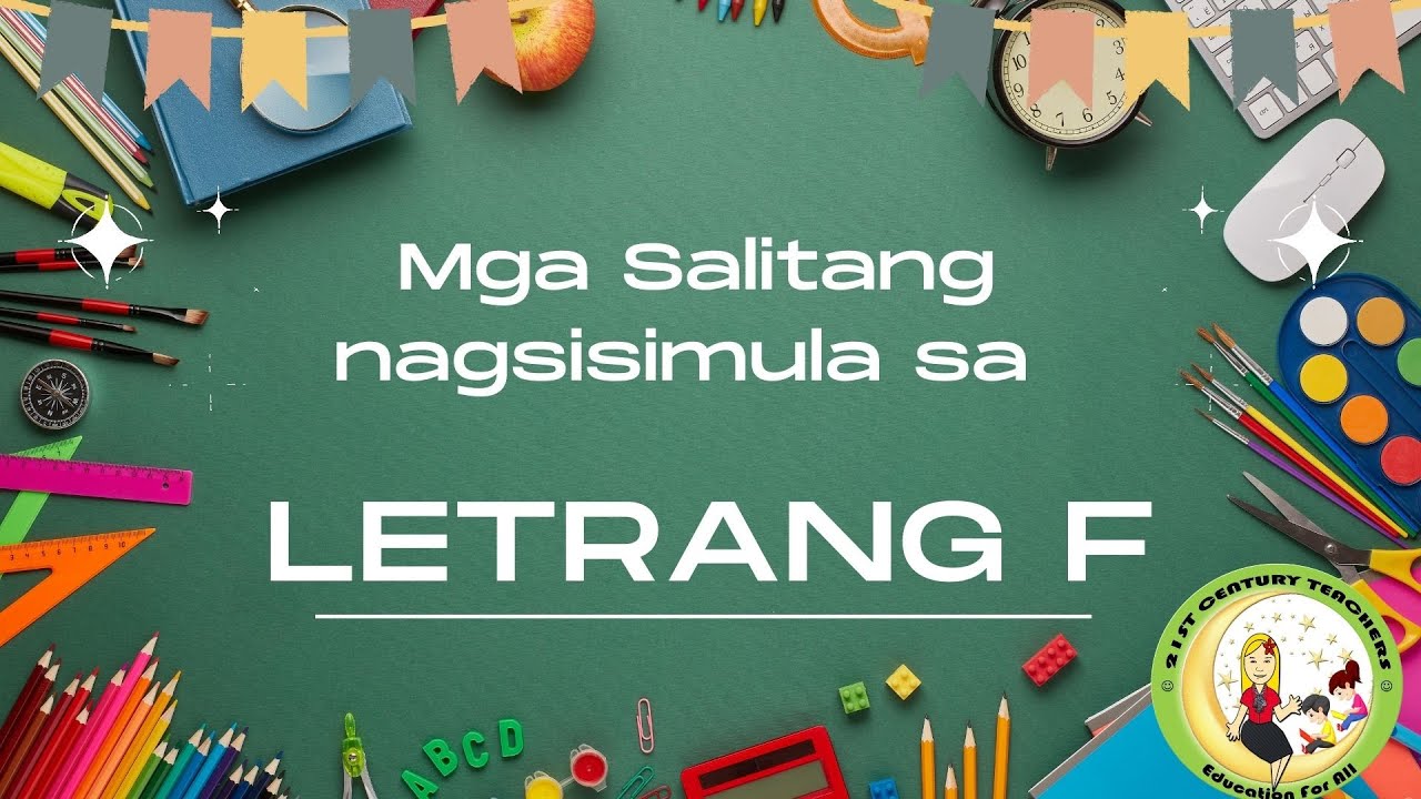 Mga Salitang Nagsisimula sa Letrang F || Panimulang Pagbasa || Filipino ...