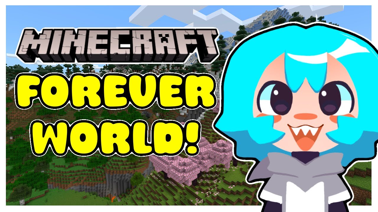 Playing on my FOREVER WORLD in MINECRAFT! + chilling with chat! 2 - YouTube