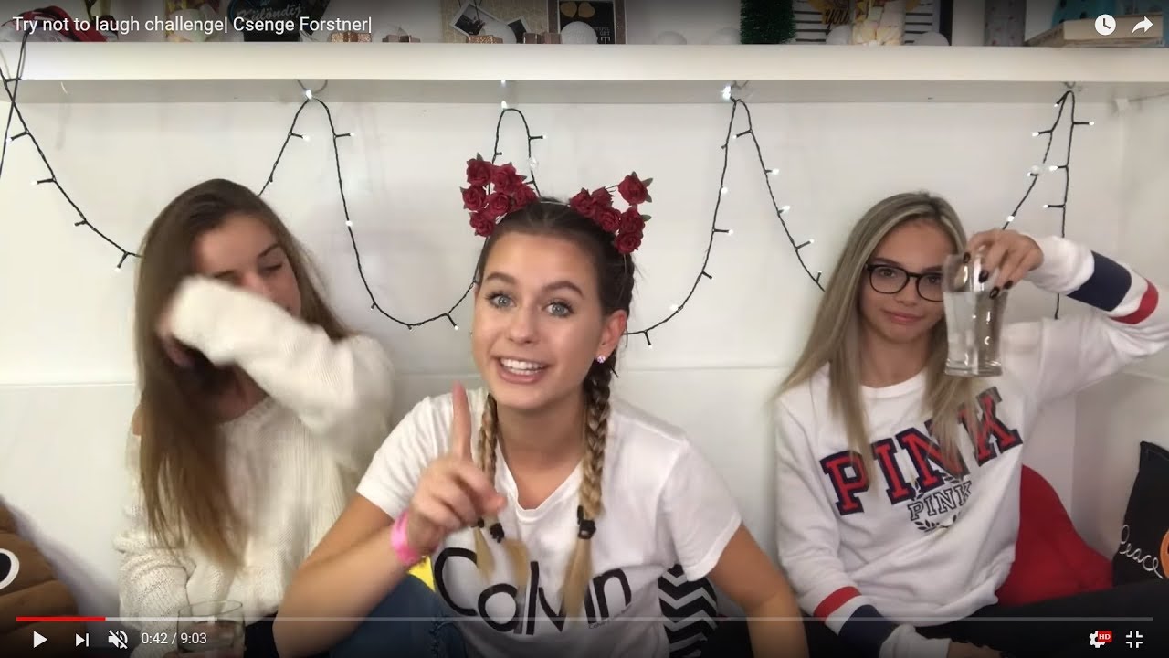 Try not to laugh challenge| Csenge Forstner| - YouTube