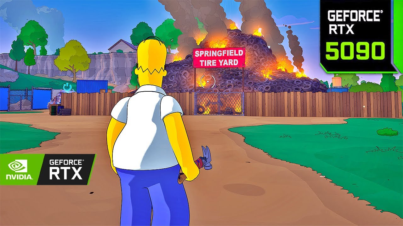 Fortnite *NEW* SIMPSONS SEASON is INSANE | RTX 5090 4K MAX Settings ...