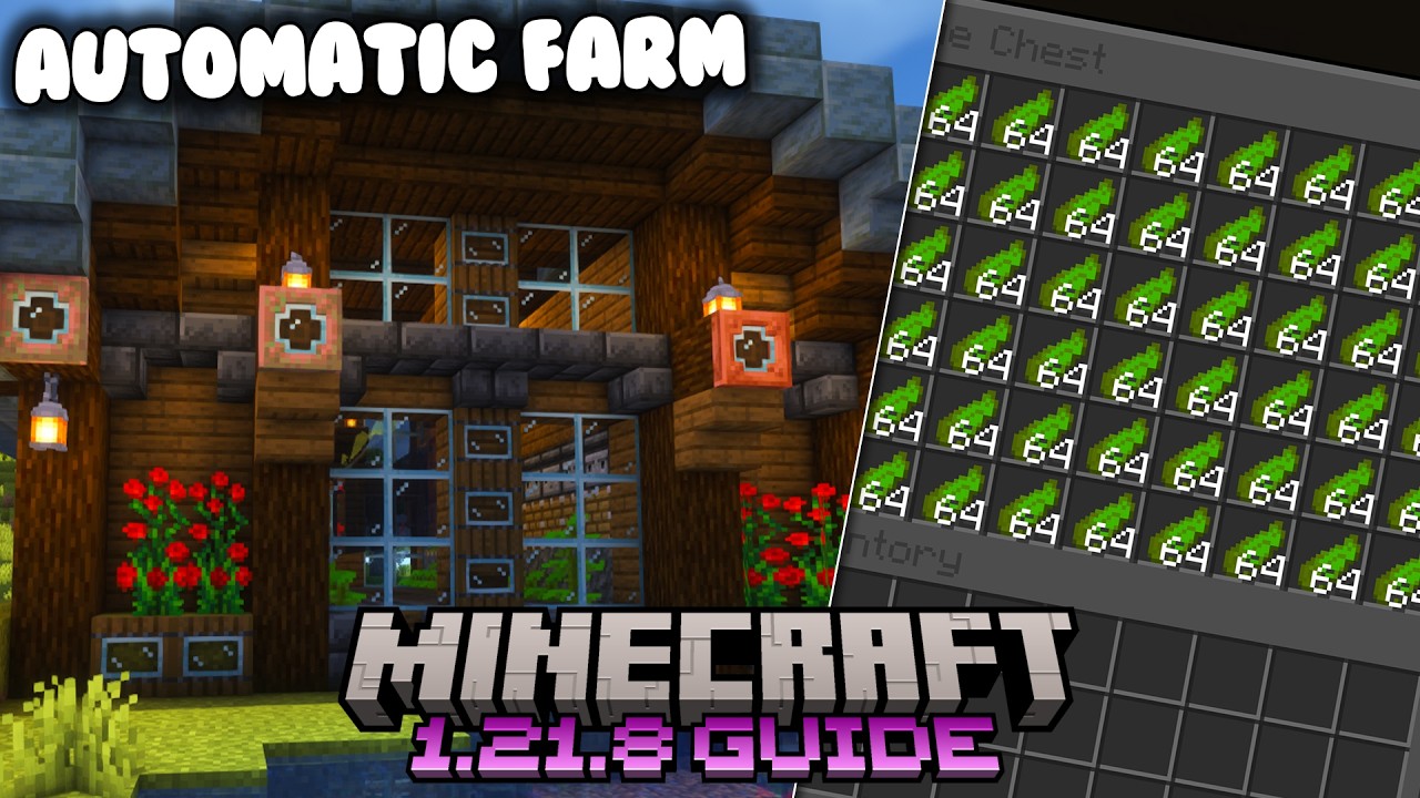 Auto KELP Farm! Minecraft 1.21.8 Survival Guide Episode 52! - YouTube