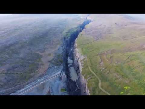 karahnjukar the spillway hydropower Iceland - YouTube