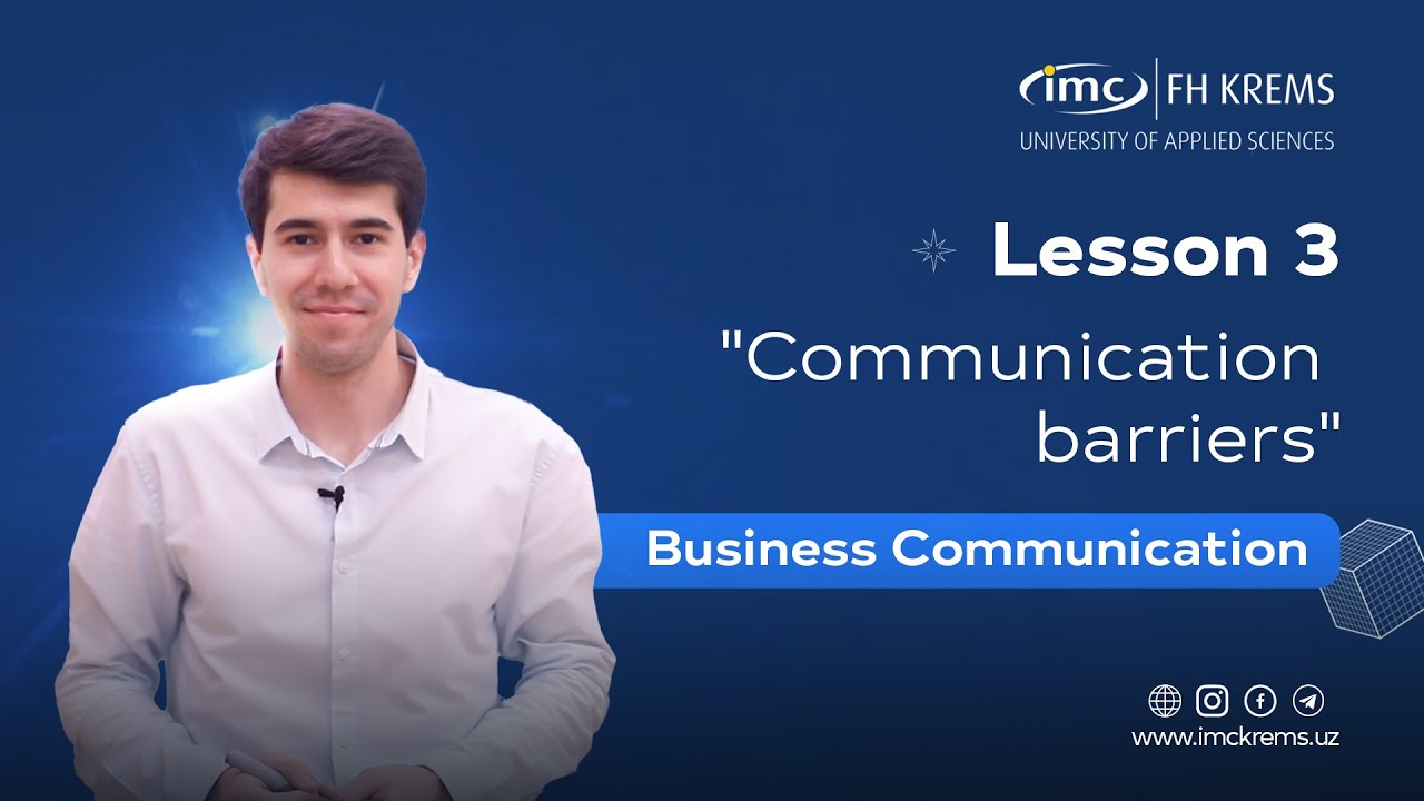 Business Communication - Lesson 3 "Communication barriers" - YouTube