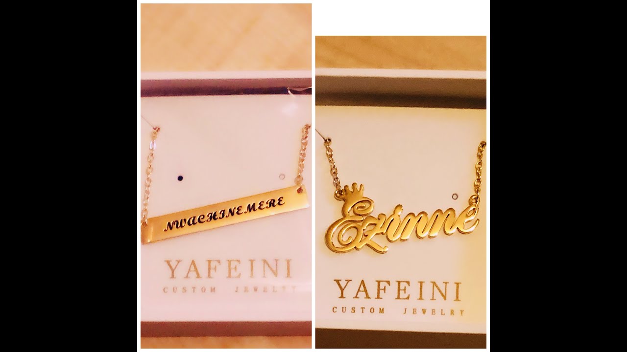 Yafeini Custom Gold Necklace Review - YouTube