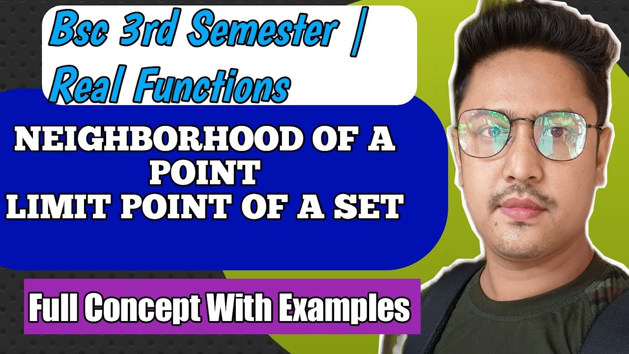 Limit Point Of A Set||Neighborhood Of A Point||Real Functions||Bsc 3rd ...