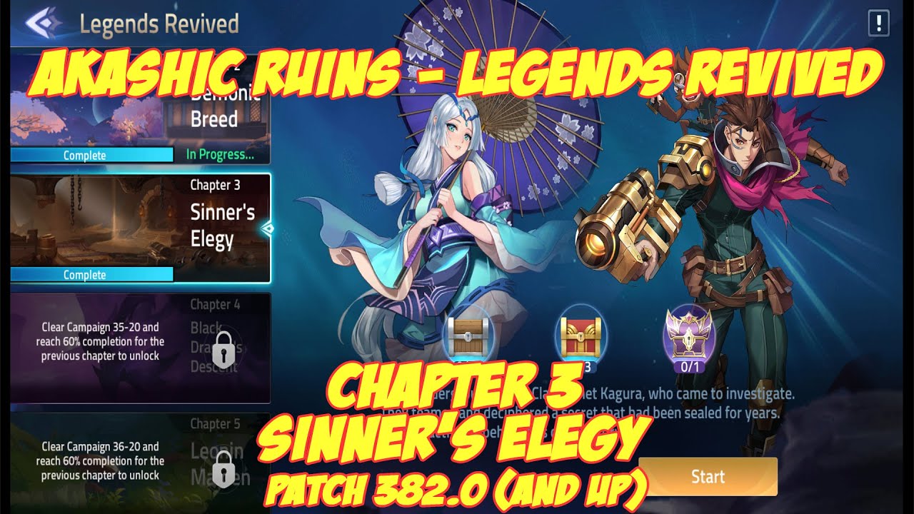 Legends Revived Chapter 3 - Sinner's Elegy Walkthrough - YouTube