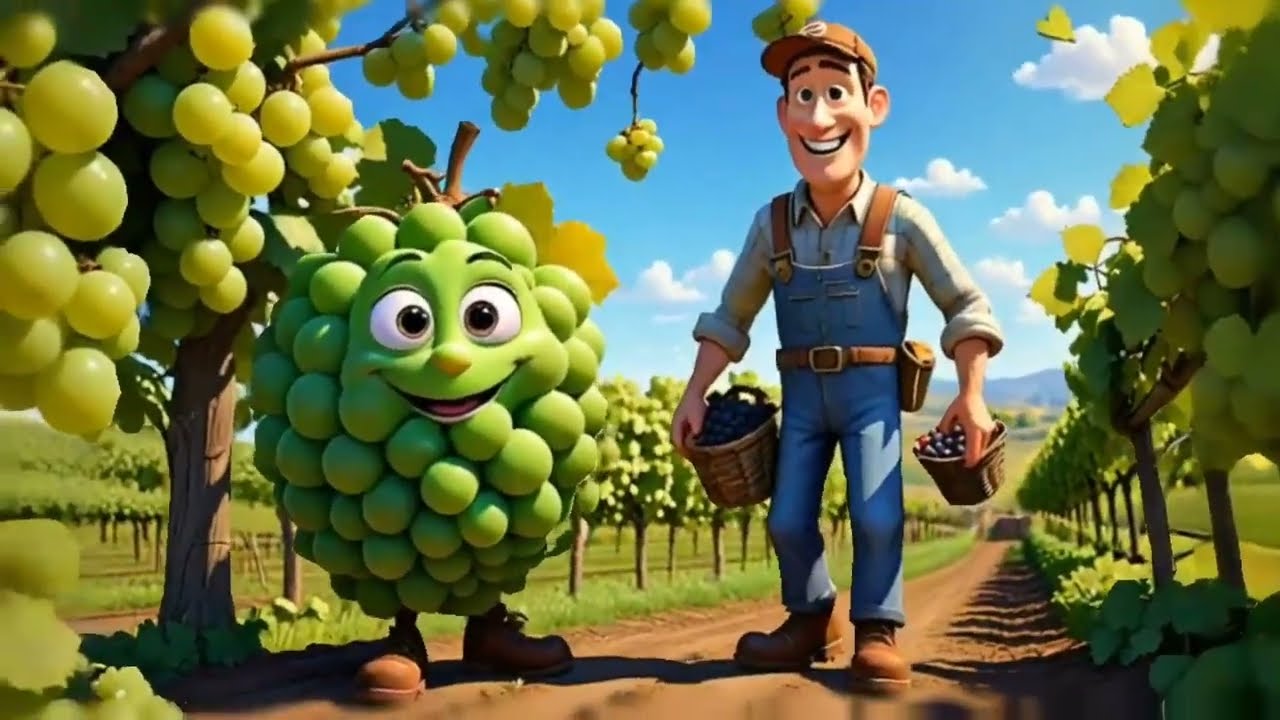 The Tale of the Little Grapes | Fun Kids Poem by Loo Loo Kids - YouTube