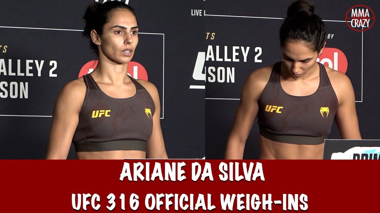 Ariane Da Silva misses weight by 6 POUNDS | UFC 316 - YouTube