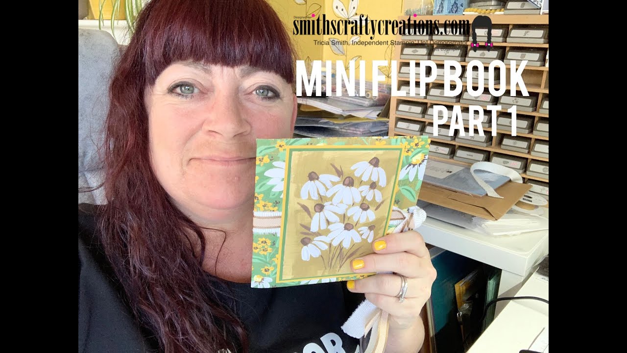 12x12 one sheet wonder project handmade mini flip book album Stampin ...