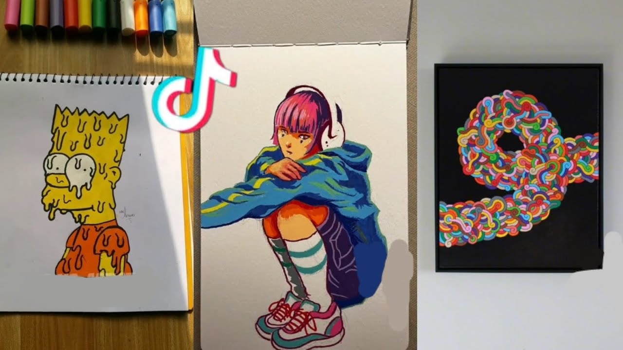 TIKTOK Art Compilation | DIY Super Art - YouTube