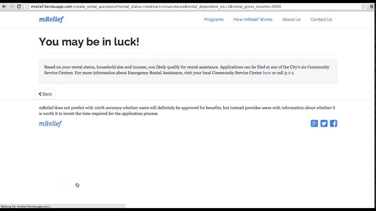 mRelief - Final Demo - YouTube