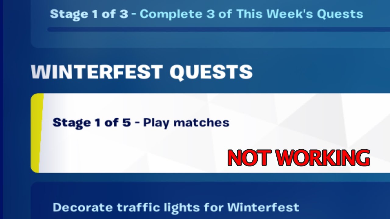 Stage 1 of 5 - Play matches (Not working) - YouTube