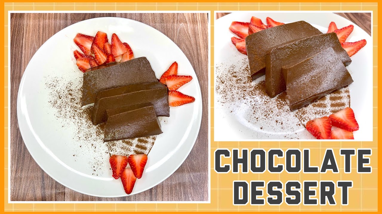 how to make milk chocolate dessert/easy chocolate recipe/sweet ...