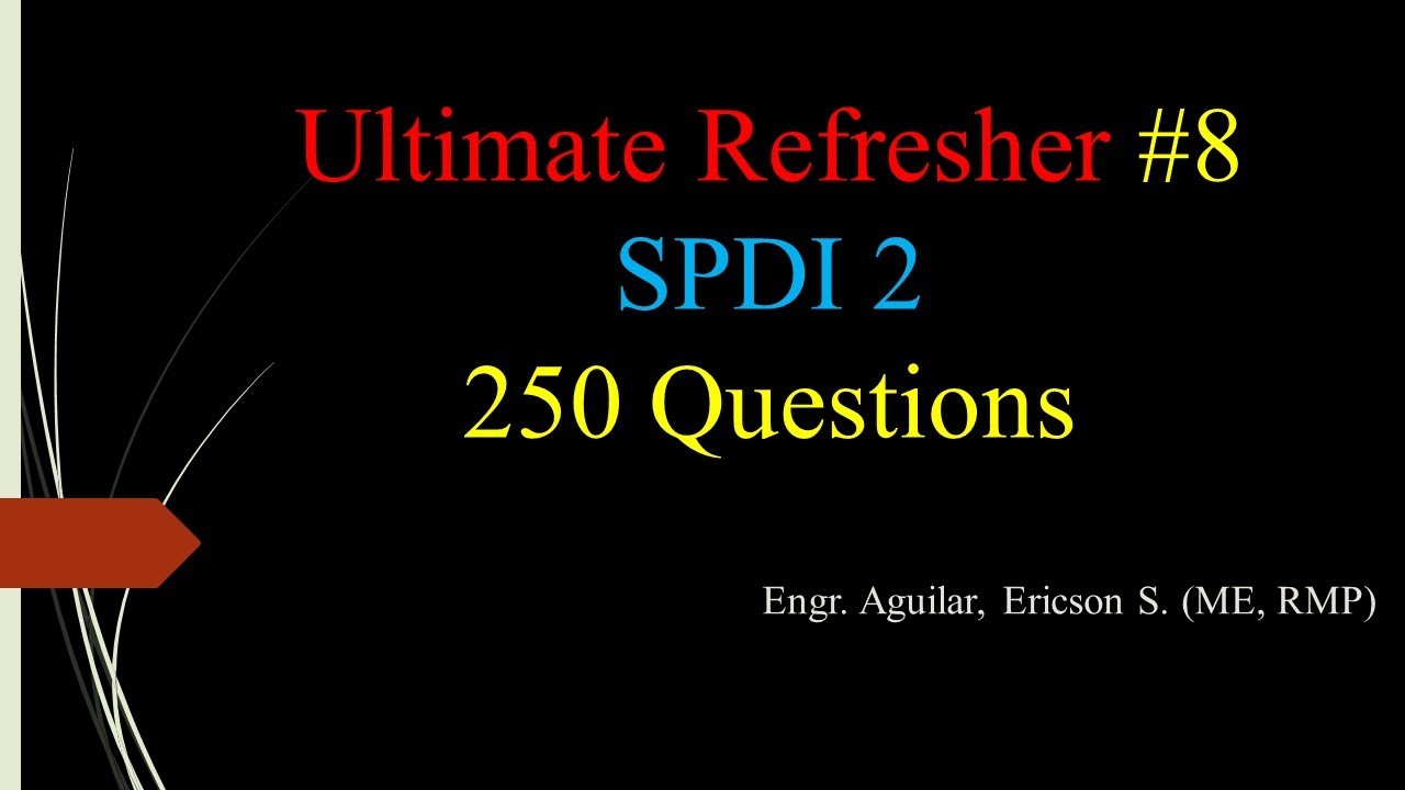 Ultimate Refresher #8: SPDI 2 l Past Board - YouTube