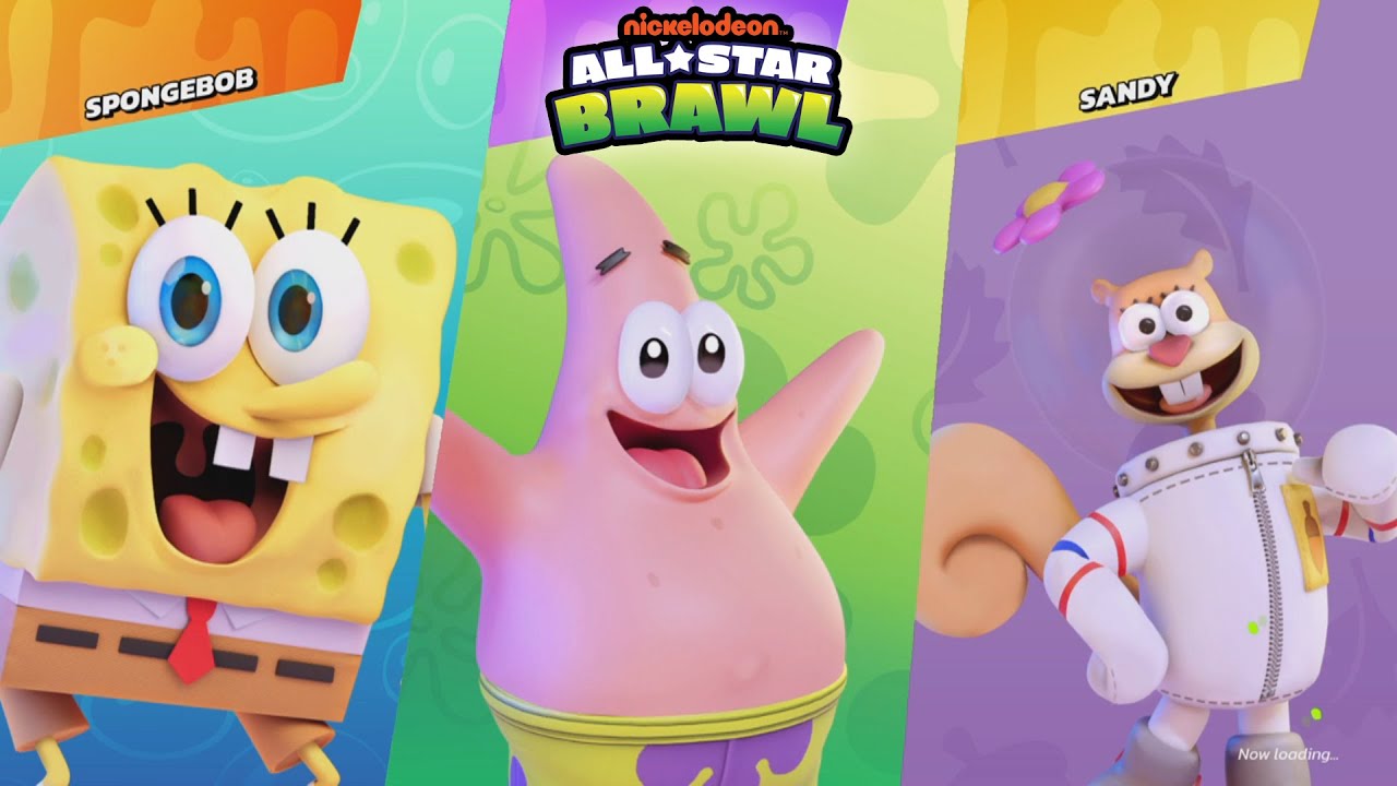 Nickelodeon All-Star Brawl | SpongeBob VS Patrick VS Sandy - YouTube