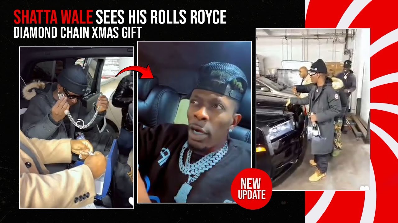 Exciting moment when Shatta Wale saw his new Rolls Royce + Diamond ...