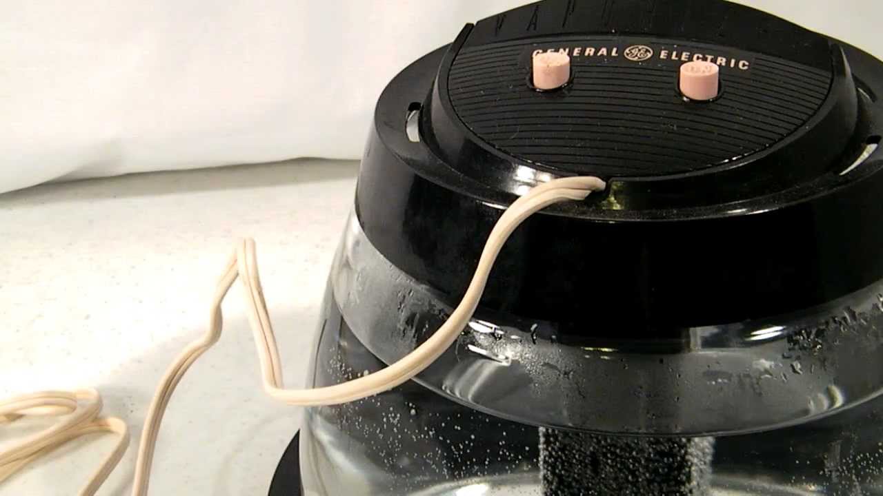 VINTAGE GENERAL ELECTRIC GE GLASS VAPORIZER HUMIDIFIER - YouTube