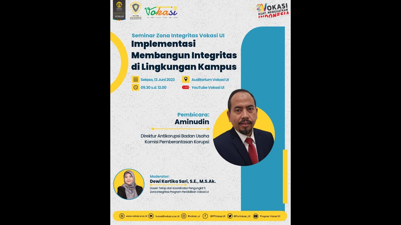 Implementasi Membangun Integritas di Lingkungan Kampus - YouTube