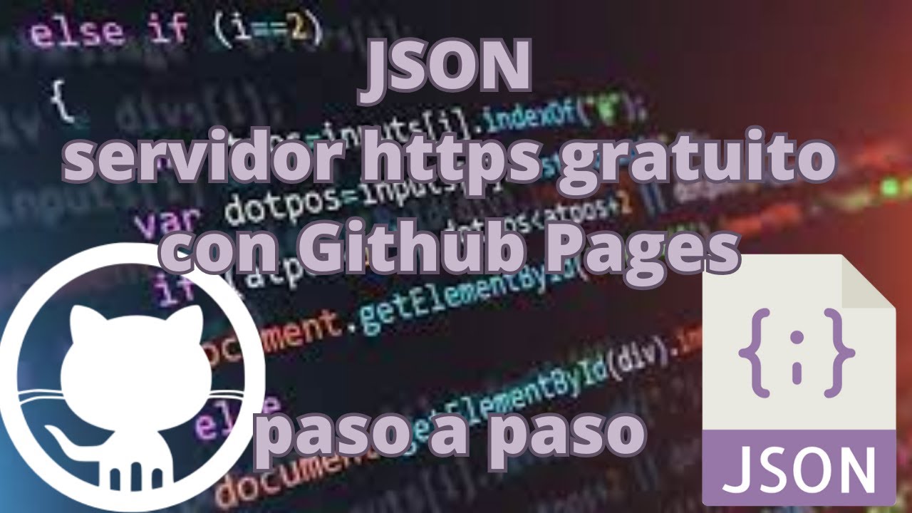 Cómo servir JSON por HTTPS gratiutamente en github pages - YouTube