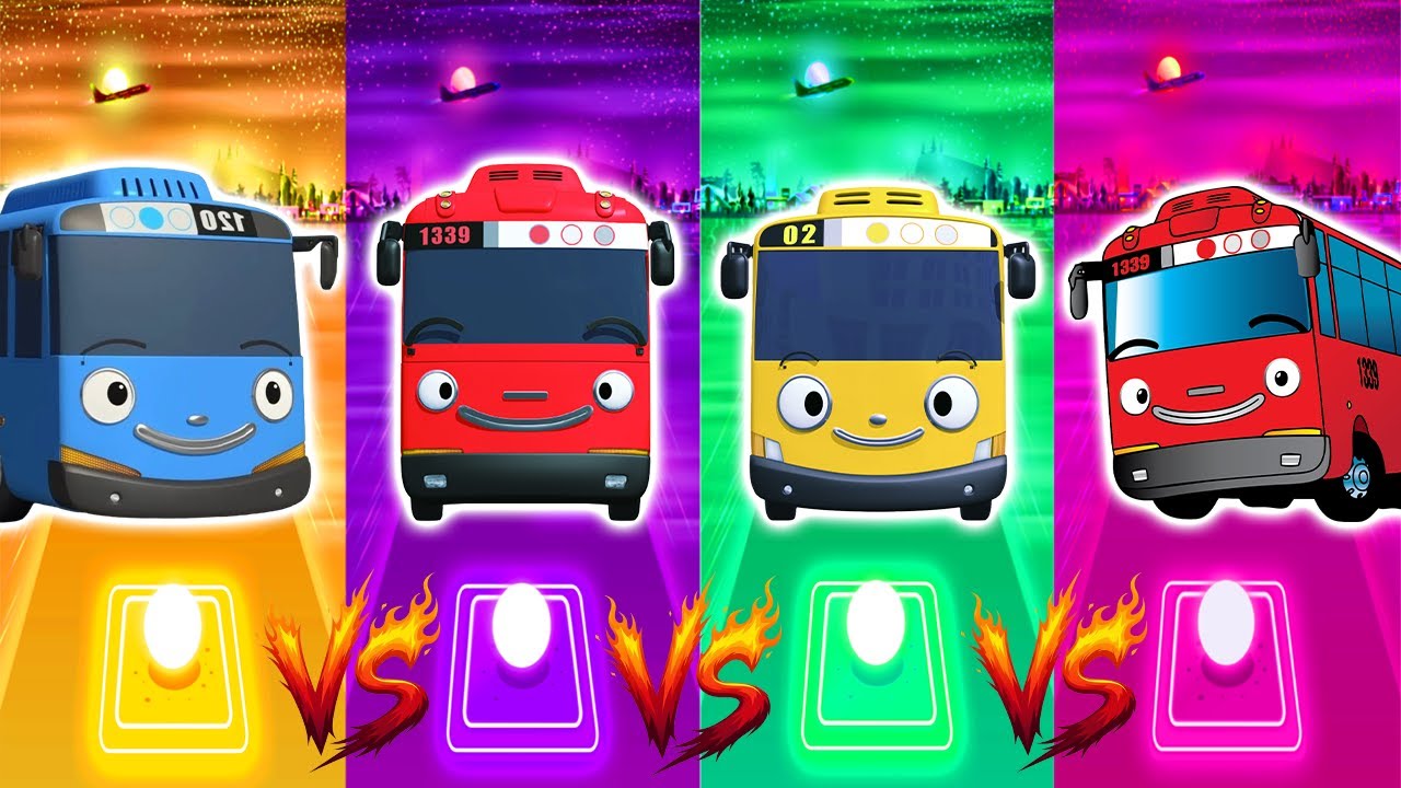 Tayo The Little Bus 🆚 Yellow Bus🆚Red Bus 🆚 Tayo The Little Truck 🎶 ...