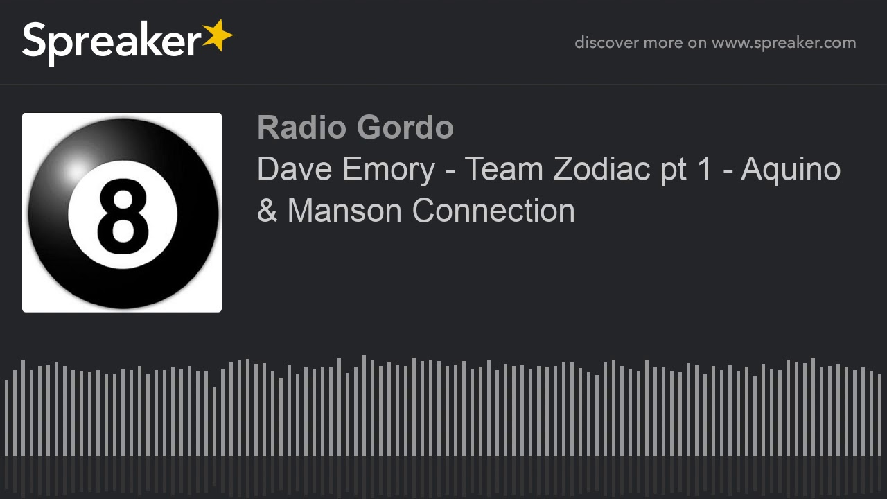Dave Emory - Team Zodiac pt 1 - Aquino & Manson Connection - YouTube
