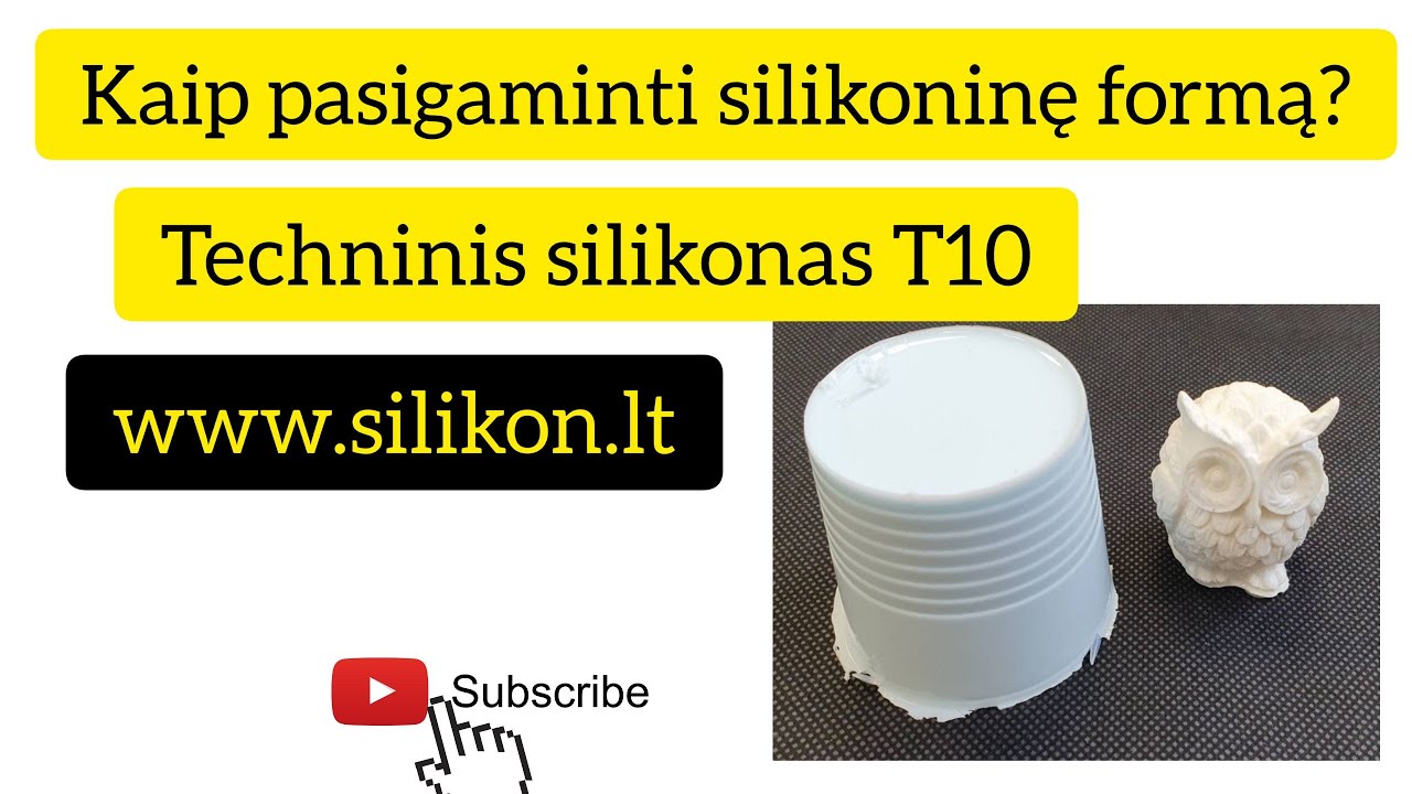 Silikoninės formos liejimas - Silikonas T10 / Silicone mold making ...