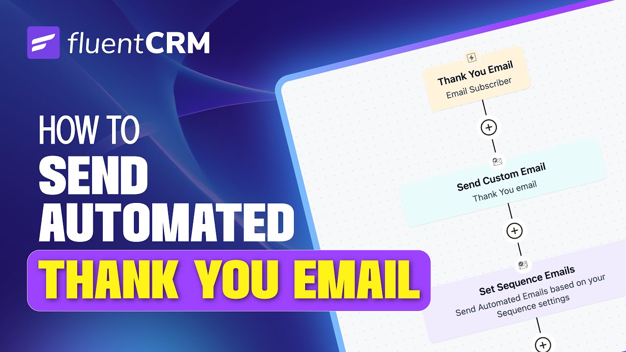 How to Send Automated Thank You Email - YouTube