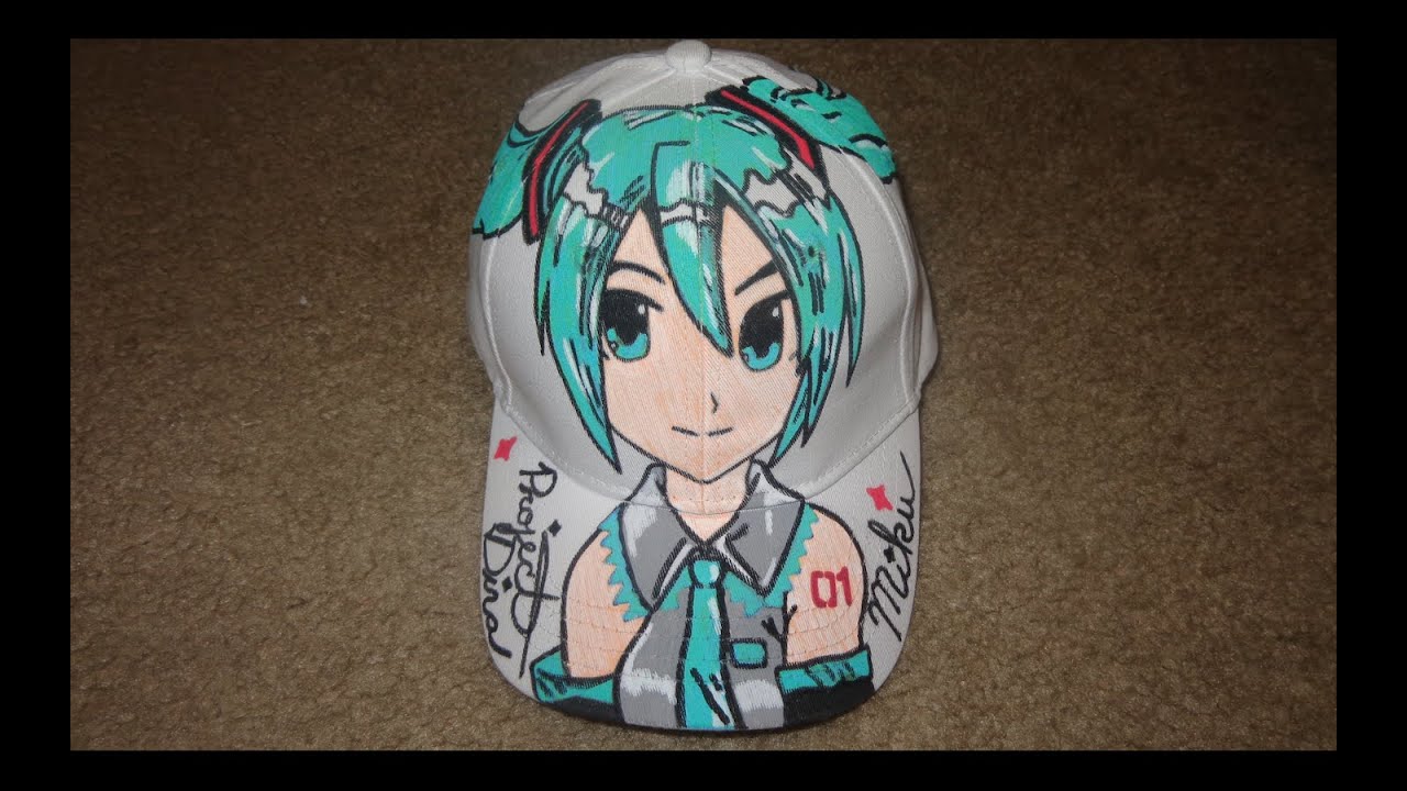 Custom Hatsune Miku Hat :) - YouTube