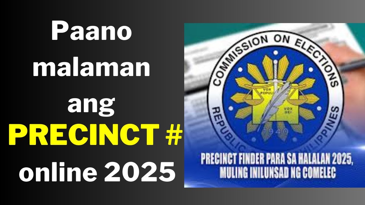 Paano malaman ang Precinct Number Online 2025 | How to know your ...