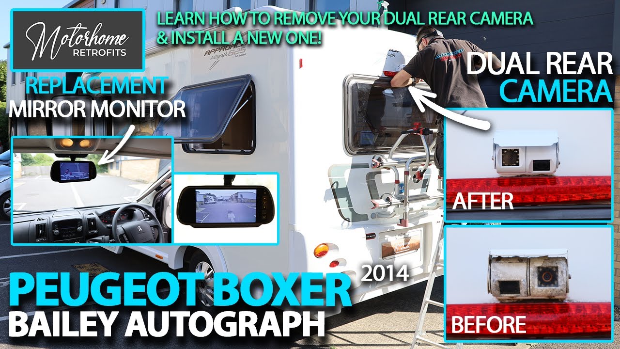 Peugeot Boxer Motorhome gets a NEW Camera Setup!! Replacement Dual Lens ...