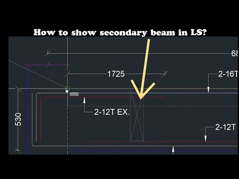RcadExpress: How to show secondary beams in LS? - YouTube