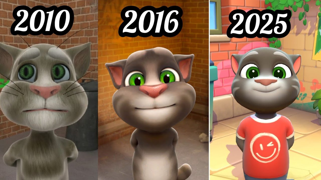 EVOLUTION OF TALKING TOM CAT - 2010 VS 2016 VS 2025 - YouTube