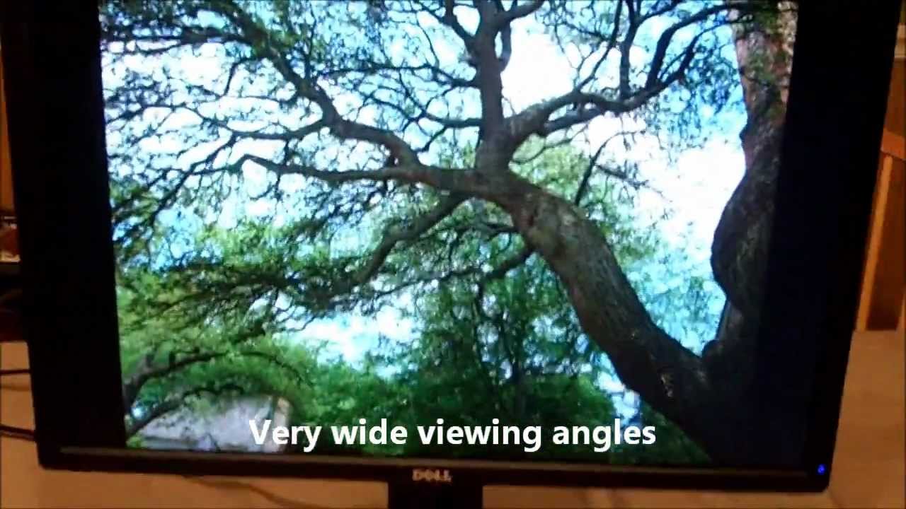 Dell U2412 IPS monitor viewing angles - YouTube