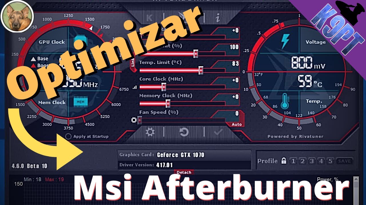 Msi Afterbuner e RivaTuner, como configurar! - YouTube