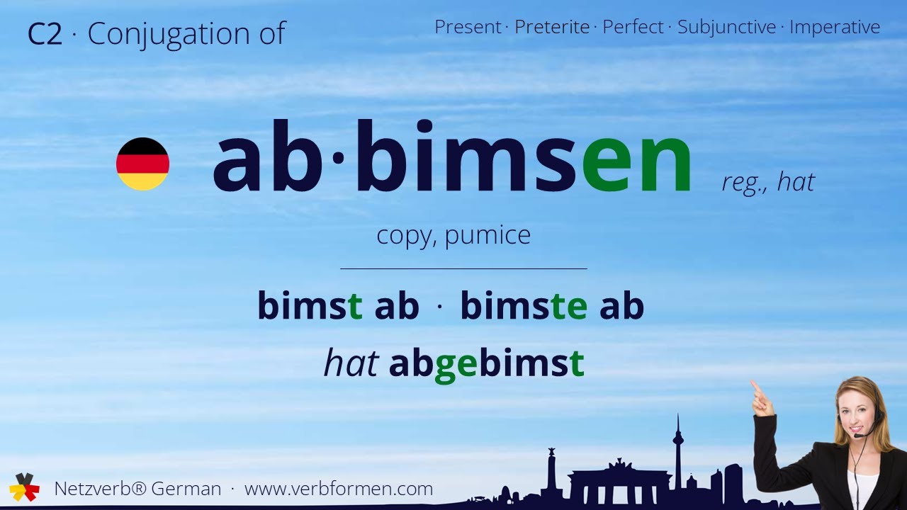 Conjugation Of The Verb abbimsen reg Hat All Tenses Learning conjugation-of-the-verb-abbimsen-reg-hat-all-tenses-learning