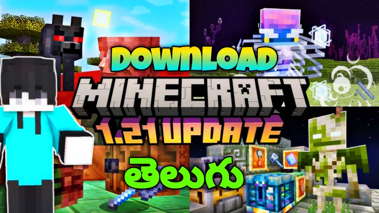 😎😎 Minecraft latest version 1.21 Download And Updates in Telugu ! - YouTube